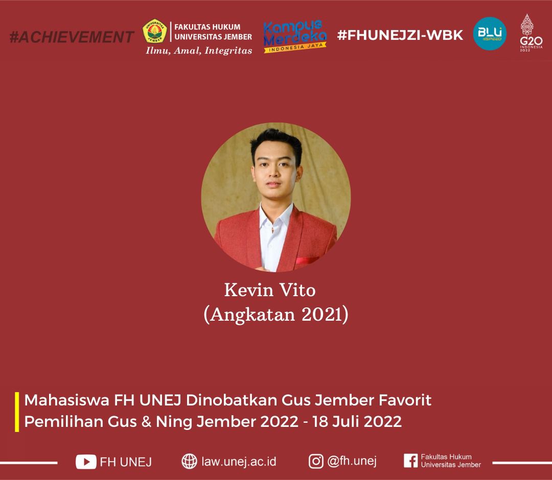 Dua mahasiswa FH UNEJ, Berhasil menobatkan dirinya pada Pemilihan Gus ...